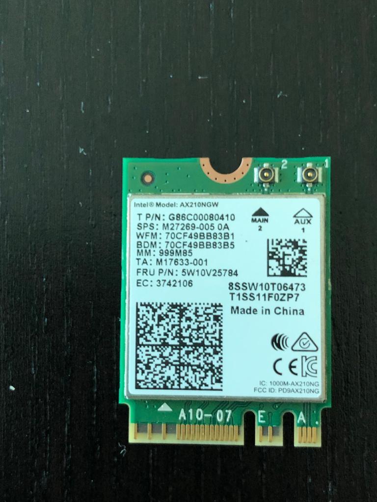 New version of Intel AX210 (v. 006)? : r/thinkpad